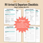 RV Arrival & Departure Checklists (Download & Print) – Camper FAQs