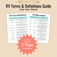 RV Terms & Definitions Guide (With Abbreviations & Slang) – Camper FAQs