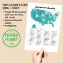 Visited States Map (Download & Print) – Camper FAQs